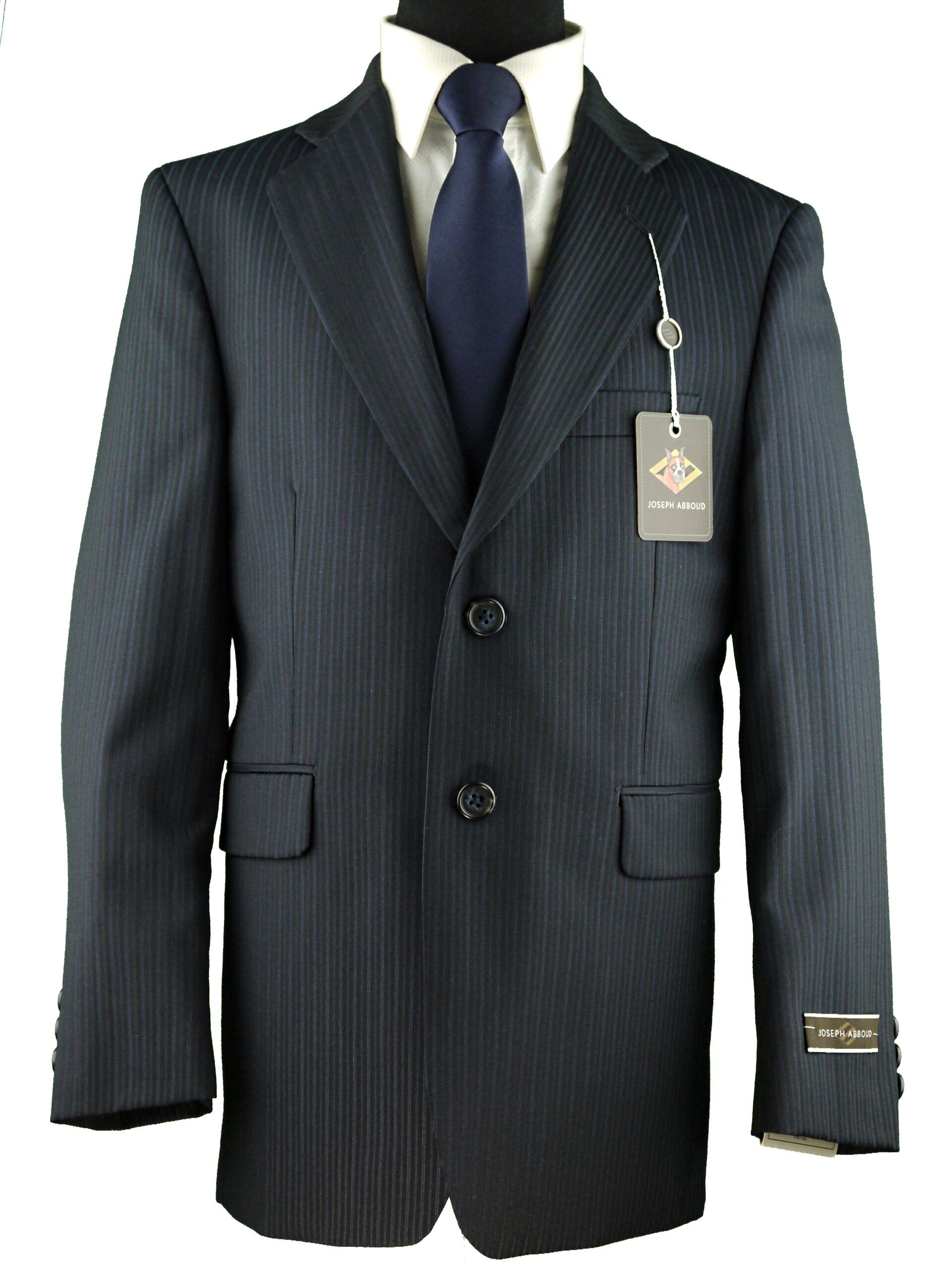 JOSEPH ABBOUD Boys Classic Fit 100% navy Wool Suit - Boytique