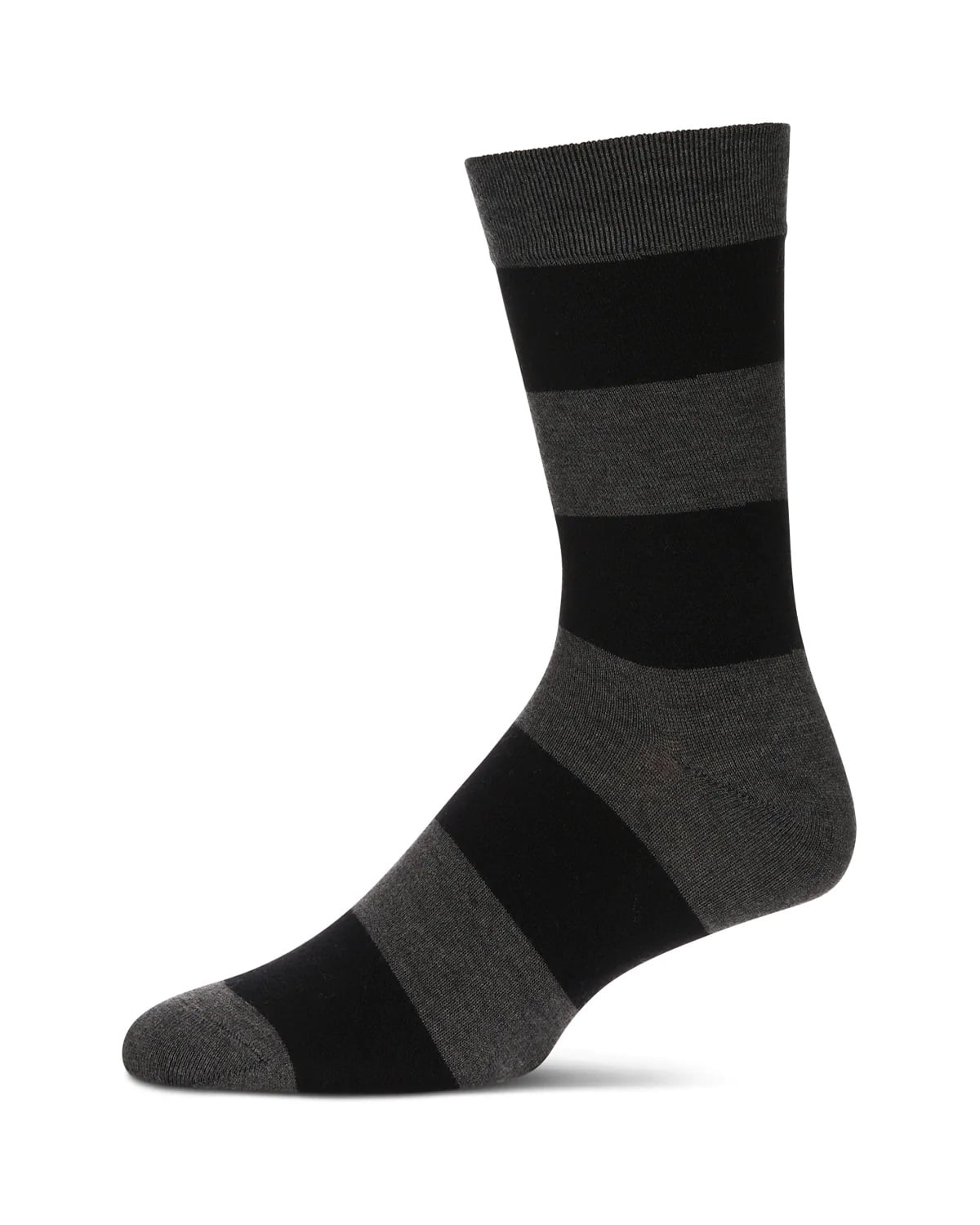 MEMOI MENS RUGBY STRIPED SOFT CASHMERE BLEND SOCKS - Boytique