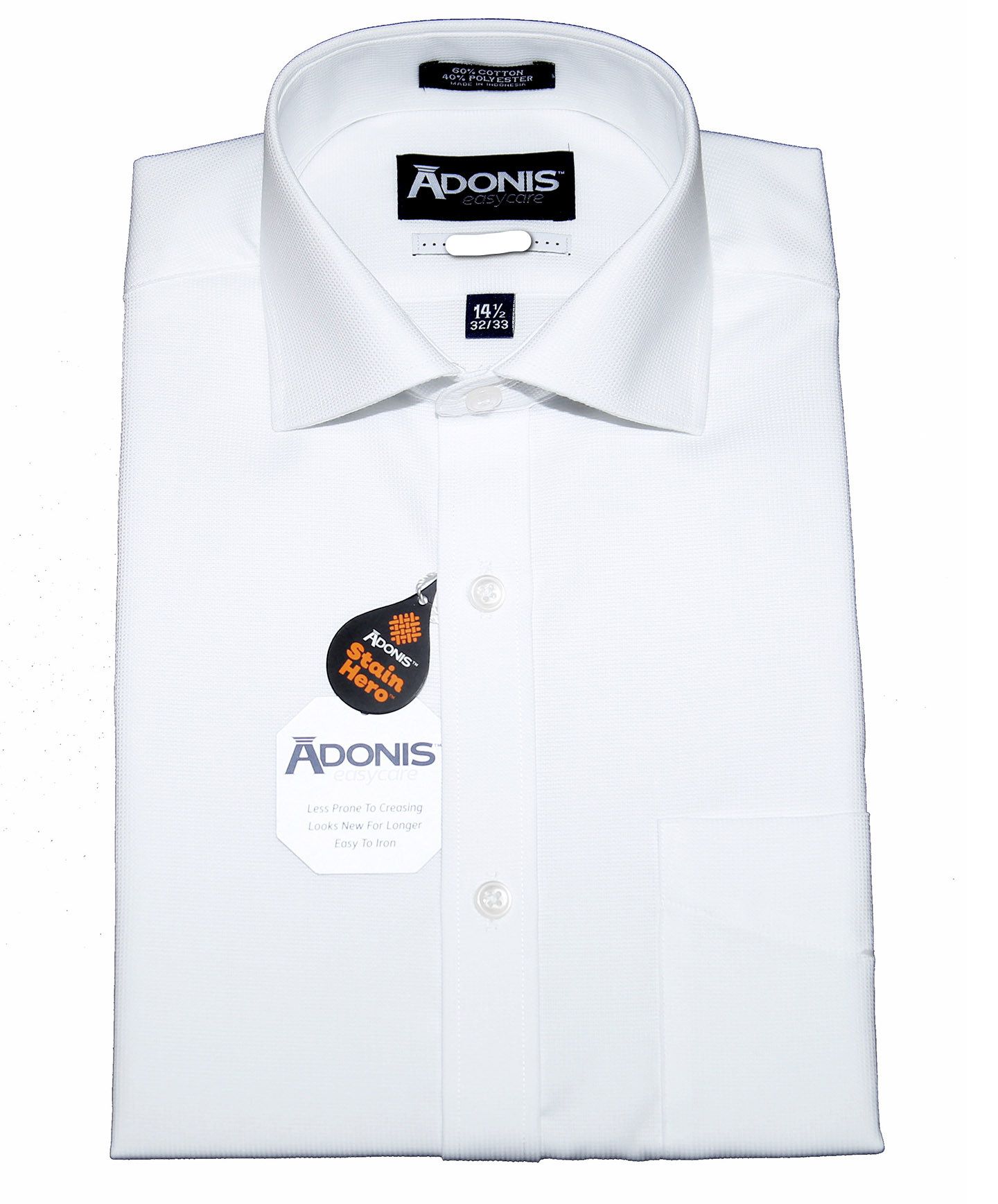 ADONIS Mens Classic Fit Long Sleeve Cotton Blend Klassy Design Dress ...