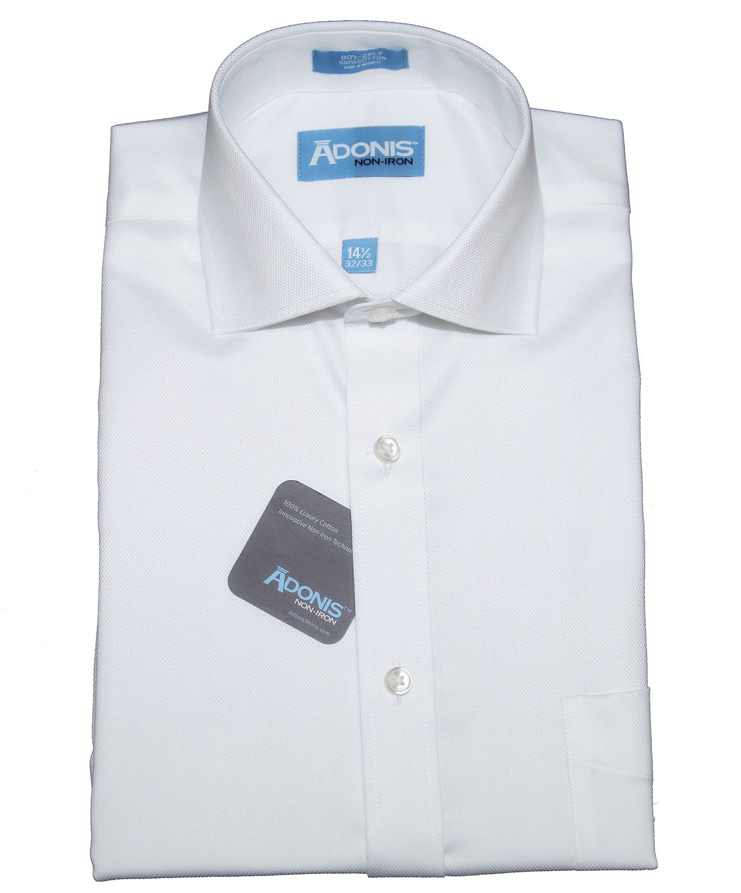 ADONIS Mens French Cuff Classic Fit 100% Cotton JEWEL Design Dress ...