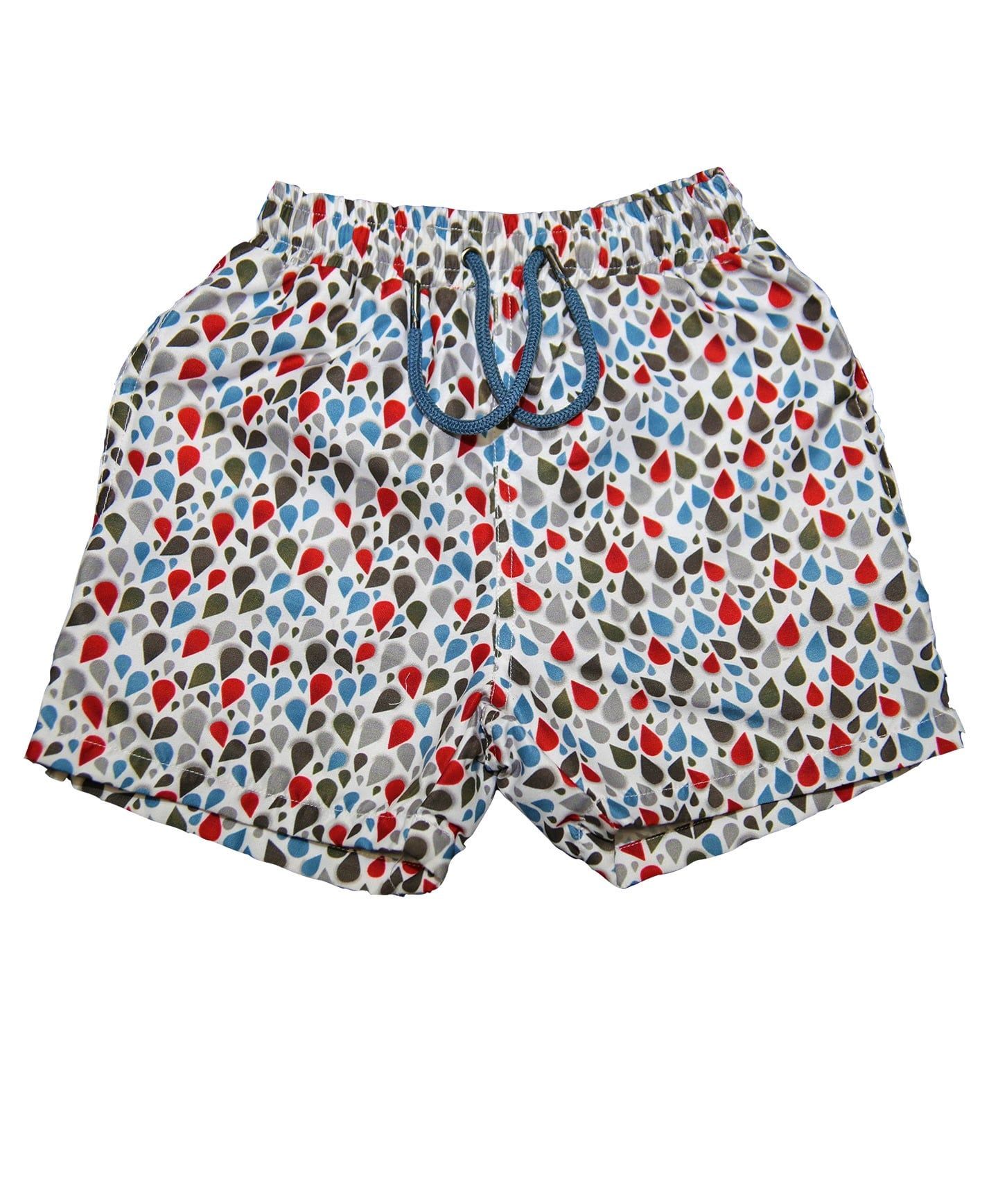 LEO & ZACHARY Boys Color Drops Design Bathing Suits - Swim Shorts ...
