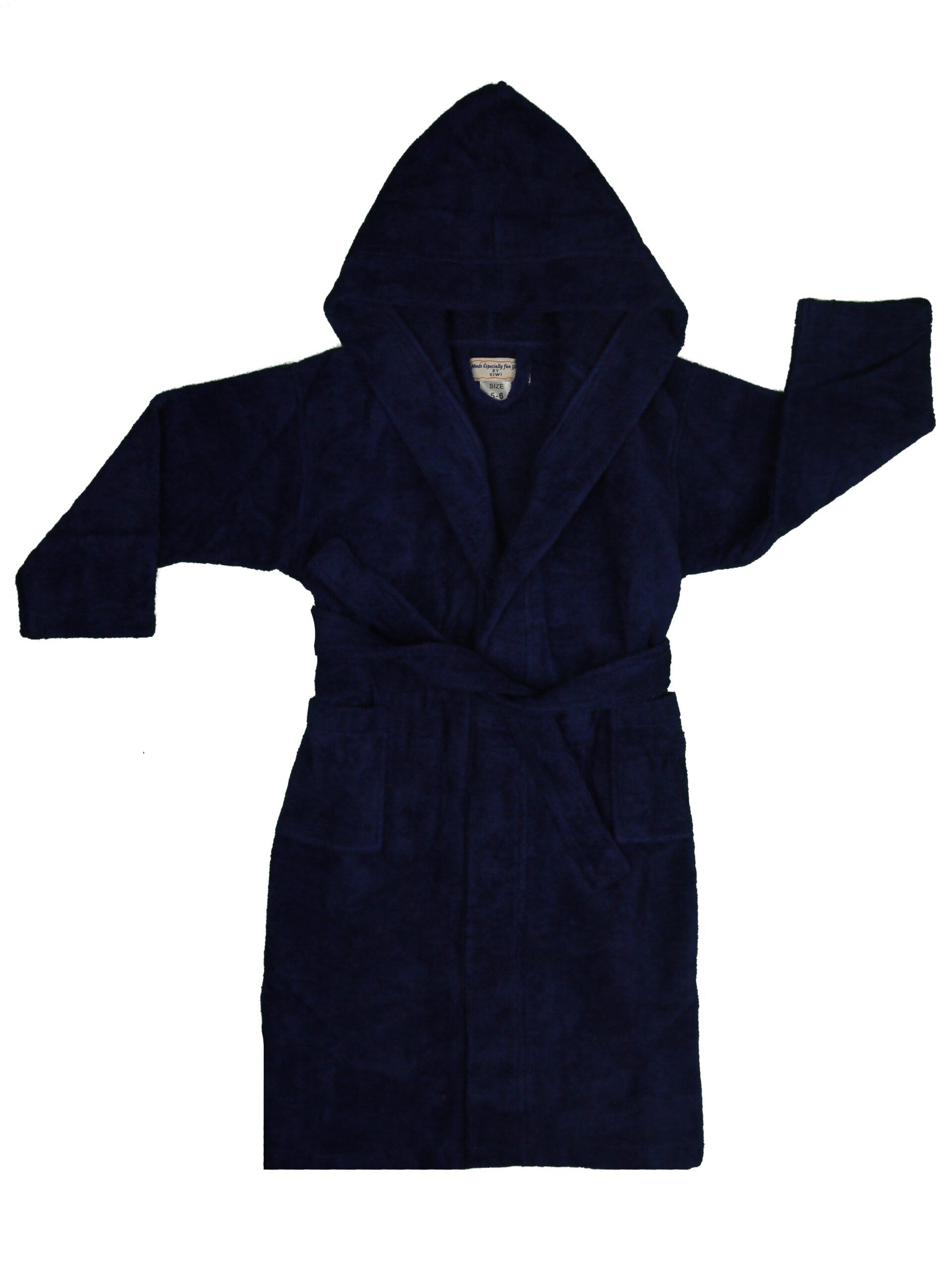 BOYS KIWI BLUE TERRY BATHROBE 100% COTTON - Boytique