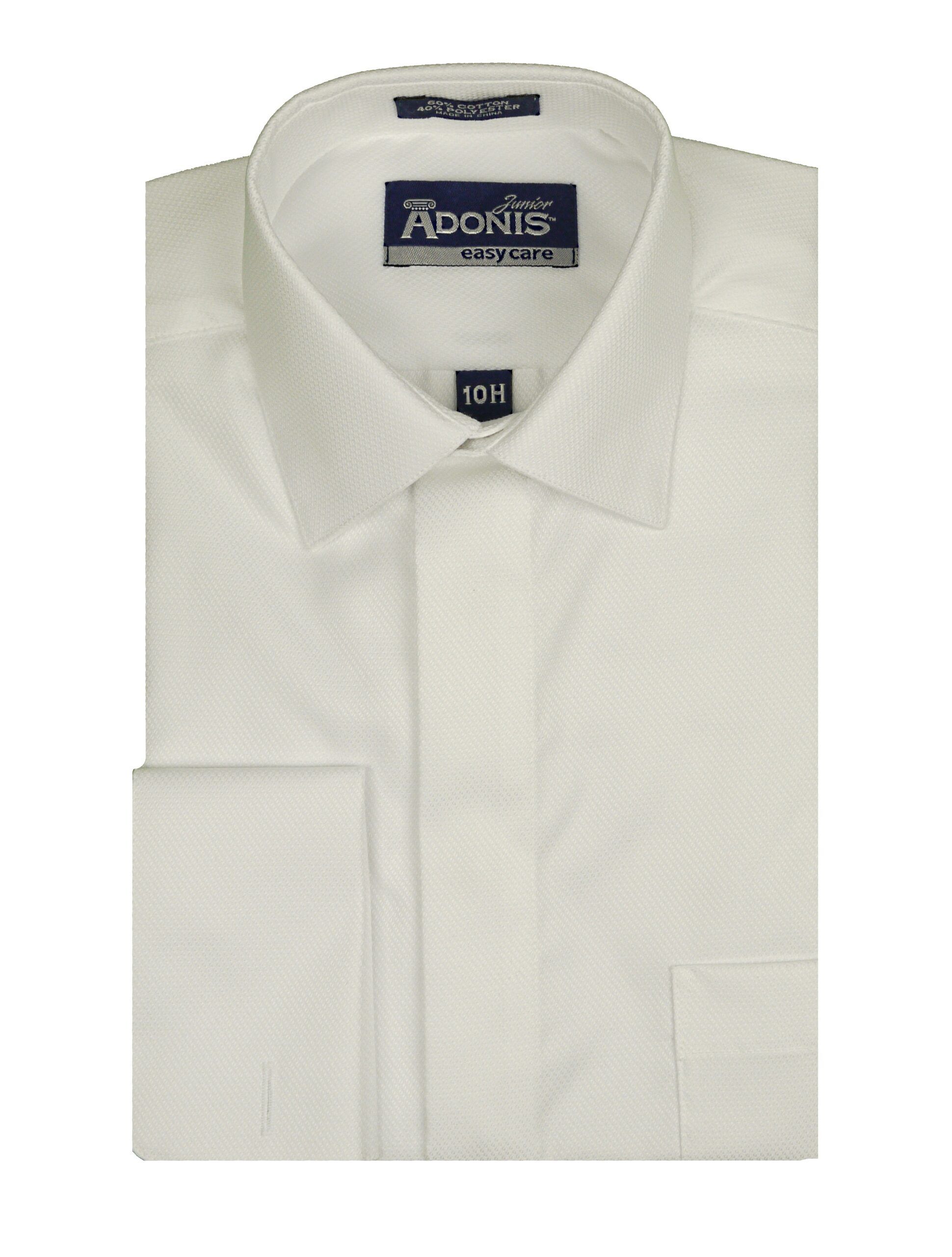 ADONIS Boys Easy Care Cotton Blend French Cuff Sandstone Dress Shirt ...