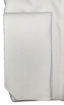 ADONIS BOYS HUSKY FIT FRENCH CUFF COTTON WHITE ON WHITE DRESS SHIRT ...