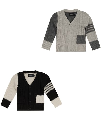 HOPSCOTH Boys Wool Blend Design Cardigan Knit Sweater - WB1CP4484 ...