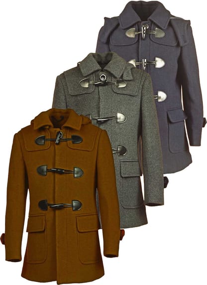 ISAAC MIZRAHI Boy's Wool Toggle with Removble hood Coat - Colors ...