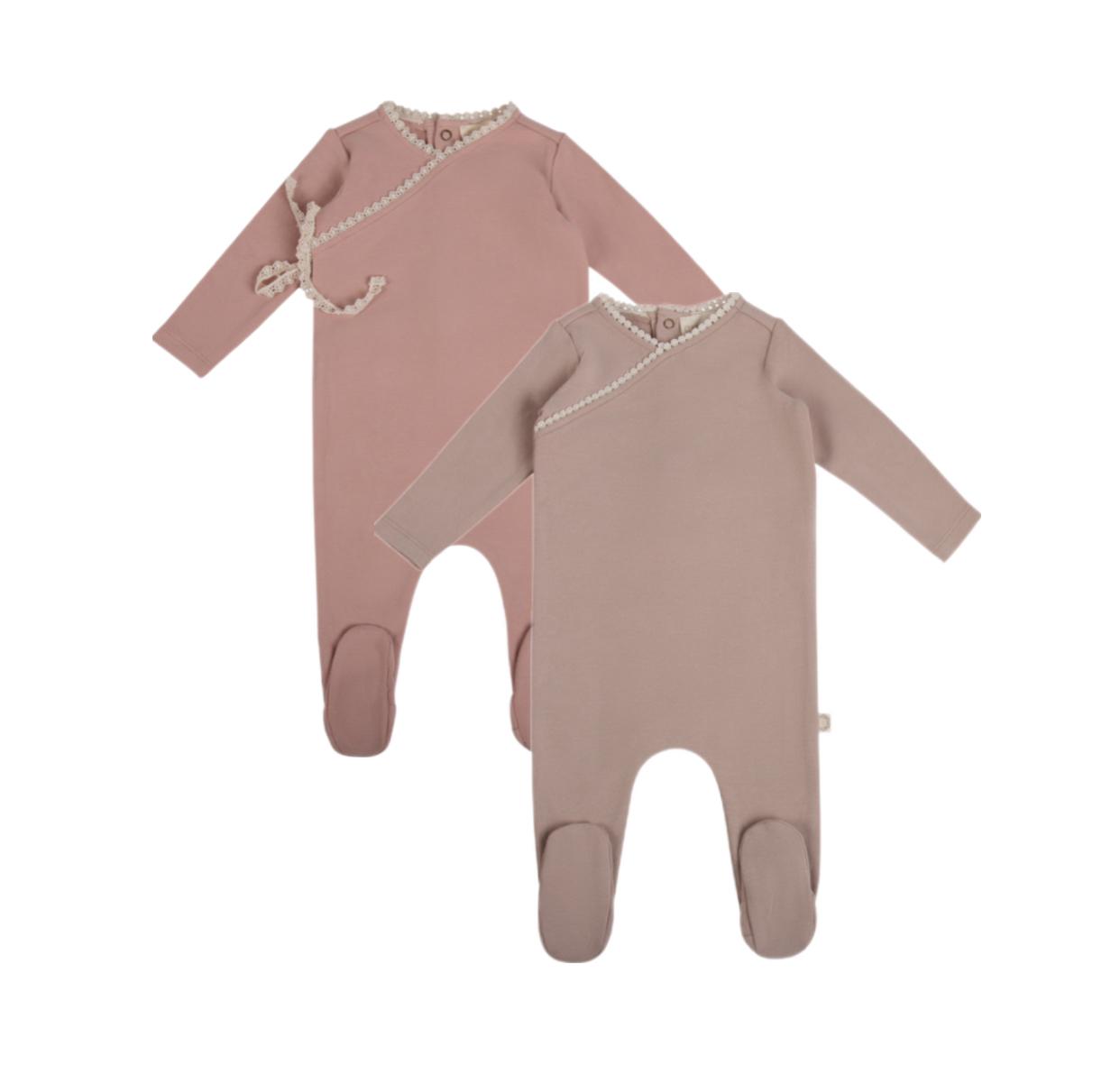 CITRINE LACE TRIM FOOTIE - Boytique