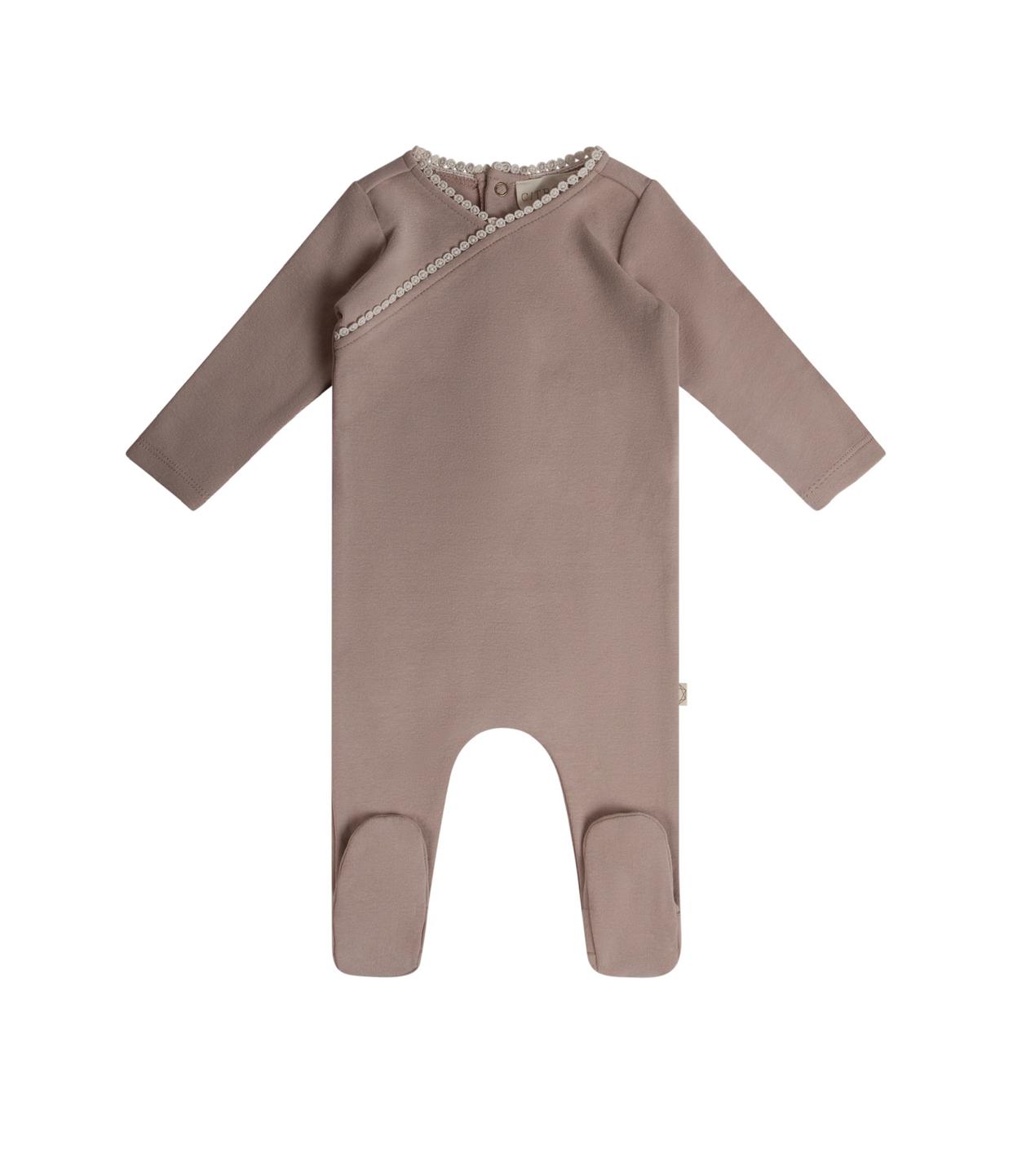 CITRINE LACE TRIM FOOTIE - Boytique