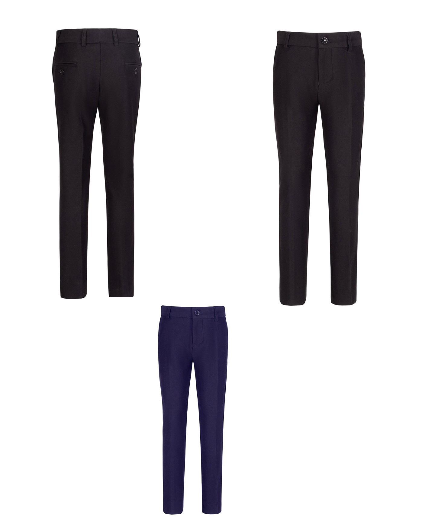 T.O. COLLECTION BOYS SKINNY FIT MICROFIBER BLEND FLEX DRESS PANTS ...